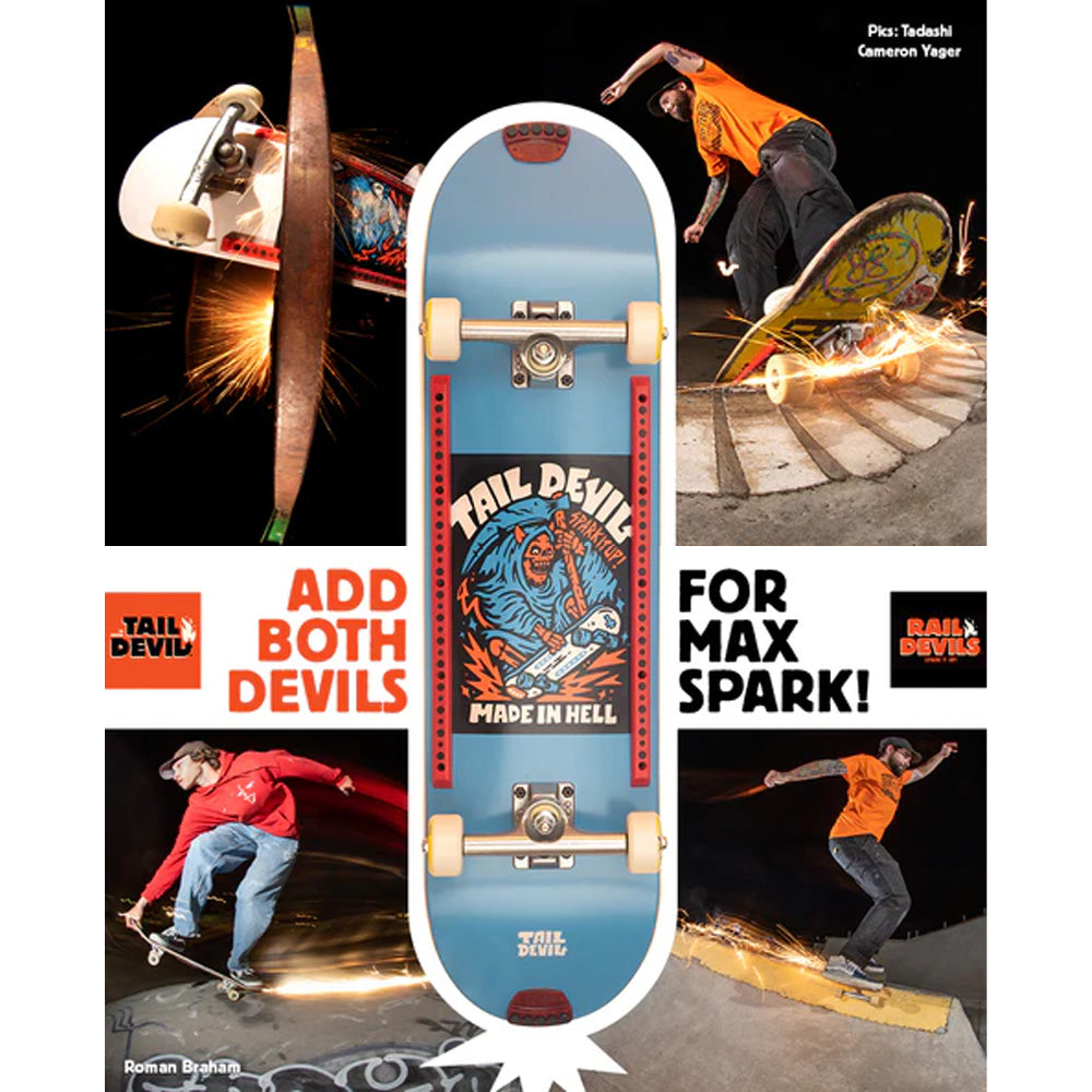 TAIL DEVIL Rail Devils RED – minimal skateboards