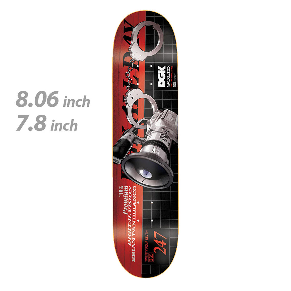 DGK Premium Vision Panebianco Street Soldier Skateboard Deck 7.8 / 8.0 ...